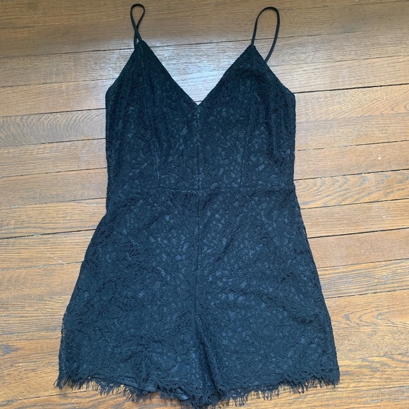 Express | Pants & Jumpsuits | Black Express Romper | Poshmark